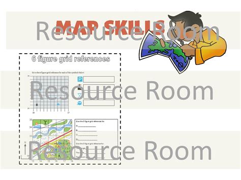 Grid Referencing Four And Six Figure Grid Referencing Teaching Resources