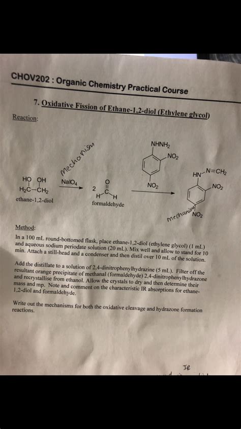 7 Oxidative Fission Of Ethane 1 2 Diol Ethylene