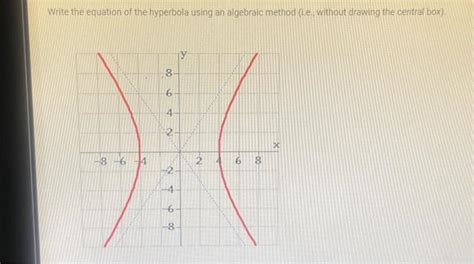 Solved Write The Equation Of The Hyperbola Using An
