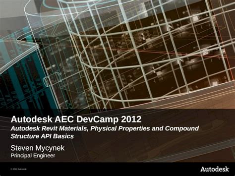 PPTX Autodesk Autodesk AEC DevCamp Autodesk Revit Materials Physical Properties