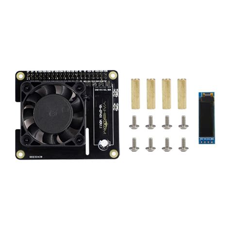 Intelligent Temperature Control Cooling Fan Expansion Board With Oled For Raspberry Pi 4b 3b 3b