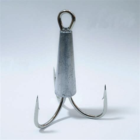 Weighted Treble Bunker Gator Snag Snagging Fishing Hooks Size 120