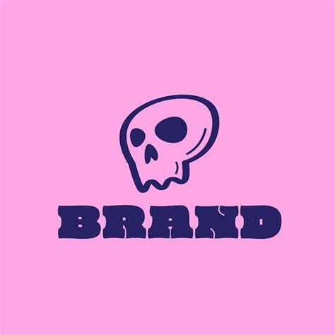 Premium Vector Hand Drawn Skull Vector Logo