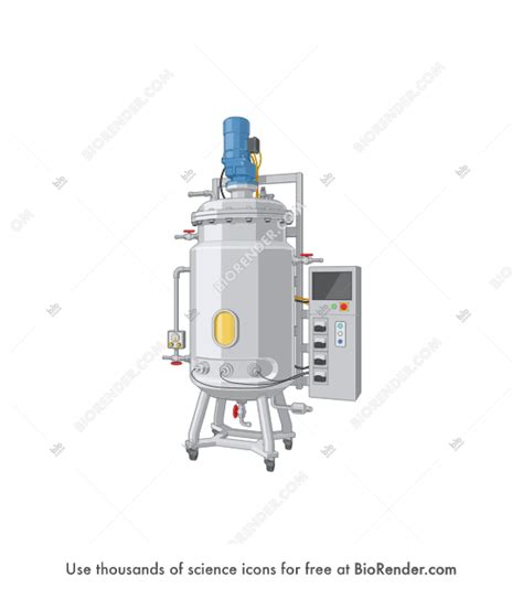 Free Stirred Tank Bioreactor Large Scale Icons Symbols And Images