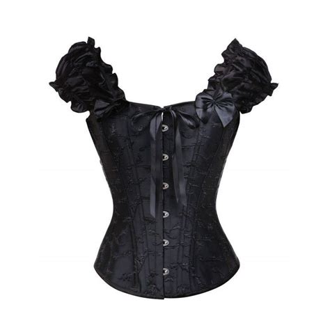 Embroidered Peasant Top Corset