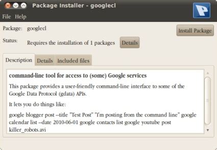 Google Command Line Tool
