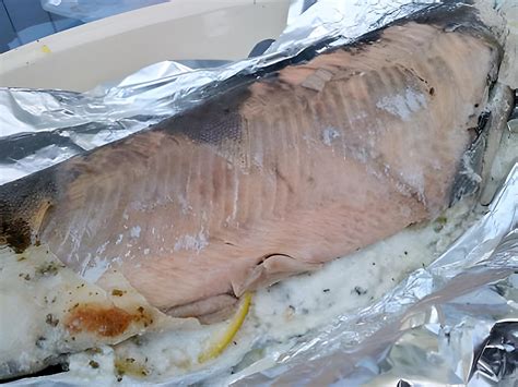 Recette de Saumon citroné en papillote au barbecue