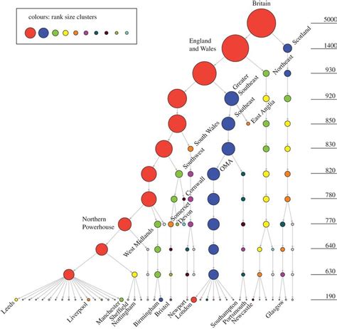 Dendogram Of The Evolution Of Some Of The Largest Clusters Through The