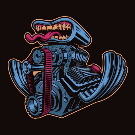 Cartoon Engine Stock Illustrations 83704 Cartoon Engine Stock