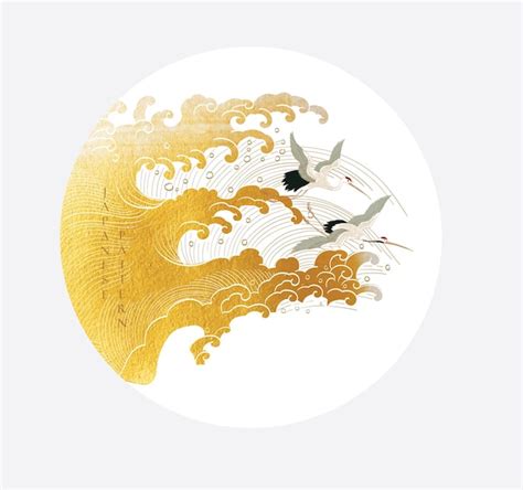 Premium Vector Hand Drawn Chinese Wave With Japanese Pattern Vector Oriental Decoration With