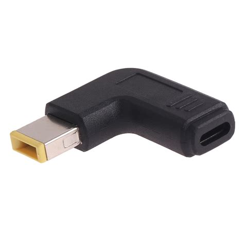 Usb C Type C Female To Lenovo Big Square Male Plug Elbow Adapter
