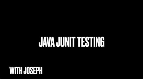 Write Junit Tests For Your Java Classes By Josephhaberberg Fiverr