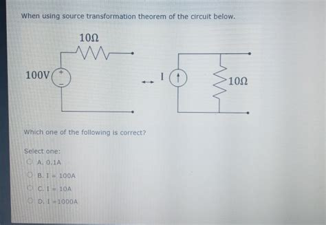 solved when using source transformation theorem of the