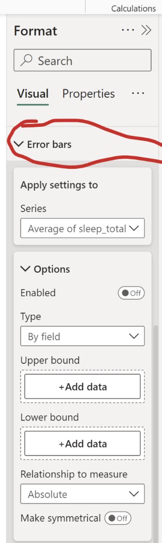 how to add error bars in powerbi the data school