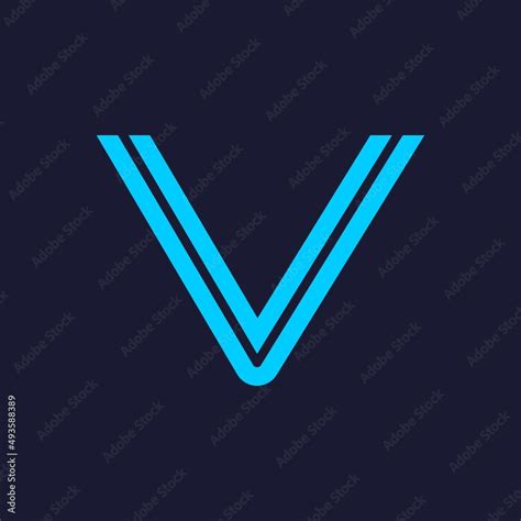 Vector Of Modern Alphabet Letters Parallel Lines Stylized Rounded