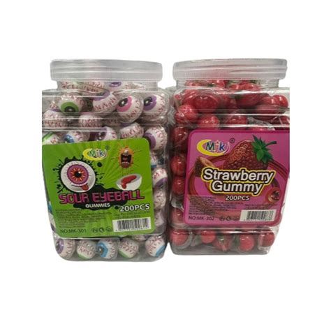 200pcs Eyeball Gummy Strawberry Globe Loot Bags Paninda Shopee
