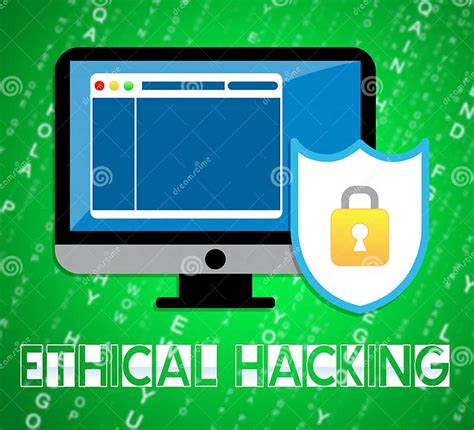 Ethical Hacking Data Breach Tracking 2d Illustration Stock Illustration