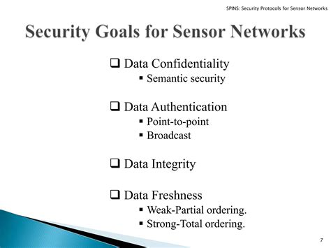 Spins Security Protocols For Sensor Networks Pptx