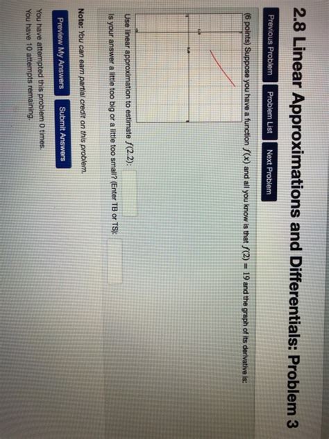 solved 2 8 linear approximations and differentials problem
