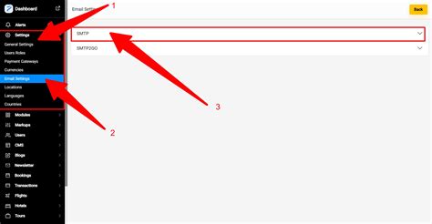 Smtp Settings Phptravels