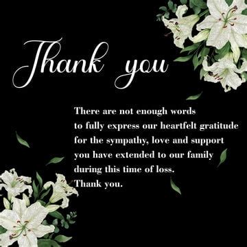 Thank You Messages For Sympathy And Condolence WishesMsg 59 OFF