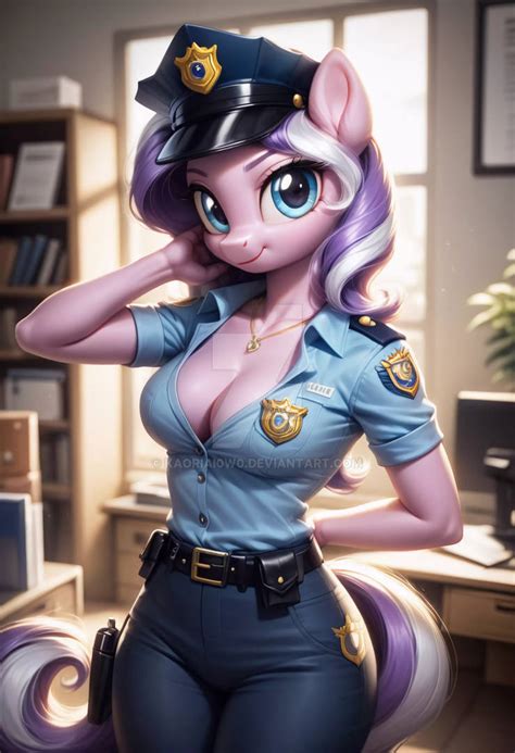 Open Diamond Tiara Anthro Police Uniform Adopt By Kaoriai0w0 On