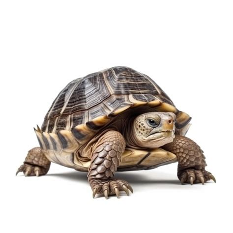 Premium Ai Image A Turtle With A White Background And A White Background