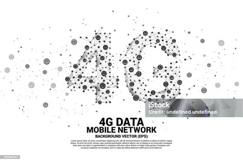벡터 다각형 도트 장치 아이콘으로 라인 모양의 4g 모바일 네트워크를 연결 합니다 0명에 대한 스톡 벡터 아트 및 기타 이미지 0명 4g 개념 Istock