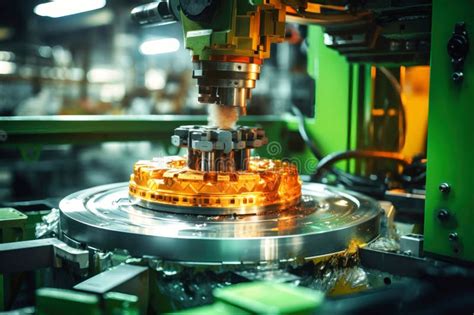 Photo Of An Automated Device Shaping Metal With Precision Modern Metal Processing At An