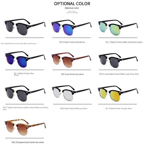 Outdoor Half Frame Retro Polarized Sunglasses Sunray Glasses