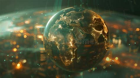 Dynamic 3d Model Featuring A Globe Or Map For International Business