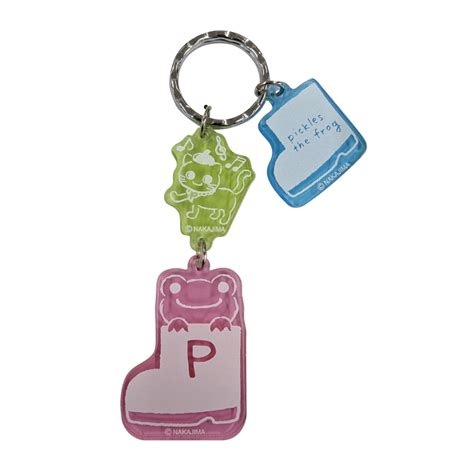 かえるのピクルス クリアアクリル3連キーホルダー 長靴 株牛久保工芸社 ナカジマコーポレーションオンラインショップ