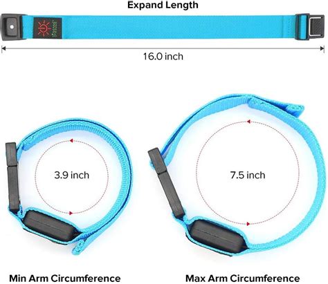 Bseen 1 Paquete De 2 Pulseras LED Brazalete Para Correr Pulsera LED