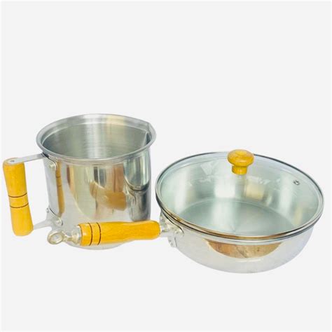 Kit Frigideira Panela Tampa De Vidro Leiteira Shopee Brasil