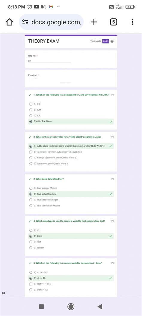 Sasirekha R On Linkedin Javaprogramming Theoryexam Learningjourney Cybernaut Codingskills