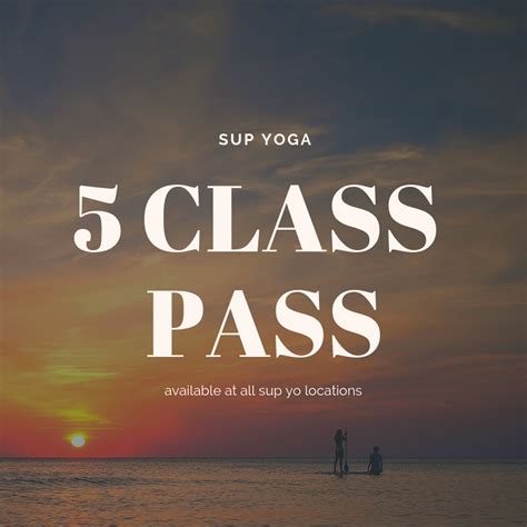 5 Class Pass Sup Yo Adventures