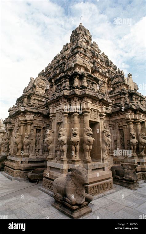 Kailasanatha Temple Kanchipuram Kanchi Kancheepuram Tamil Nadu India Asia Stock Photo Alamy