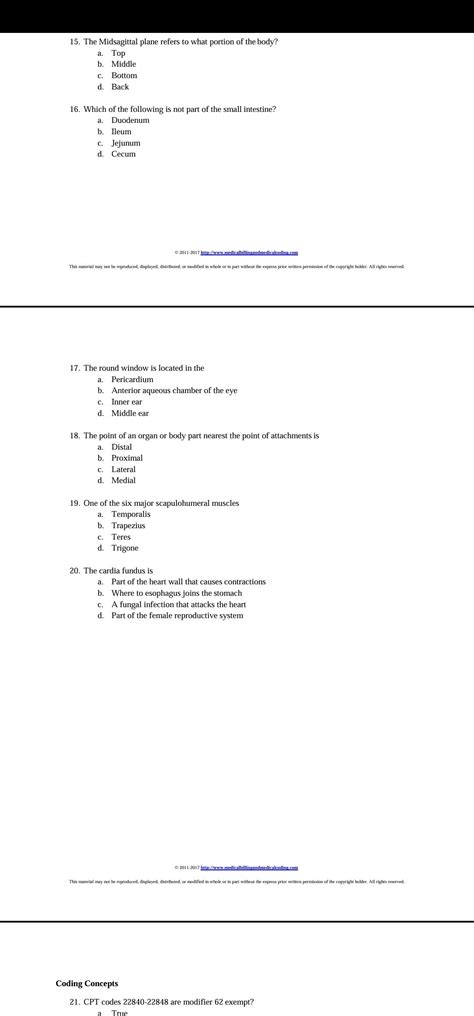 Cpc Mock Exam 2017 Aapc With Rationale Pdf Medical Coding Crc Coc Ccs