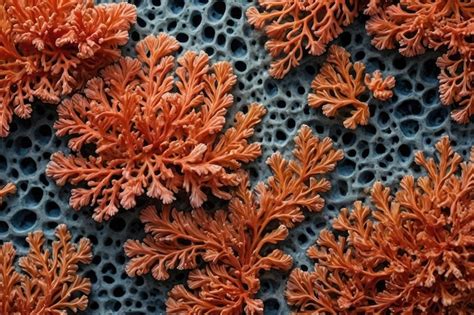 Intricate Coral Texture Premium Ai Generated Image