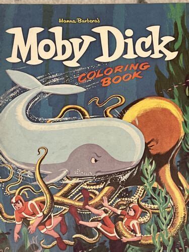 Hanna Barbera Moby Dick 1968 Coloring Book Never Used Whitman