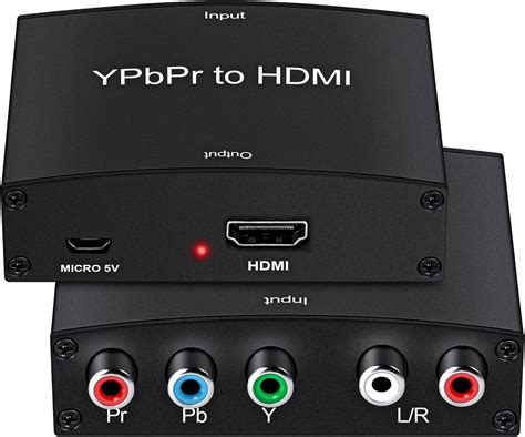Component To Hdmi Converter Ypbpr Component Rca Rgb R L Audio To Hdmi