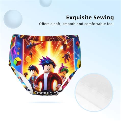 Lsque Roblox Pattern Brief Underwear Stretch Cotton Panties For Girls
