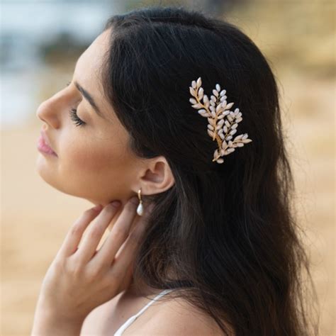 Gold Hair Accessories Gold Headbands And Clips Lace And Favour