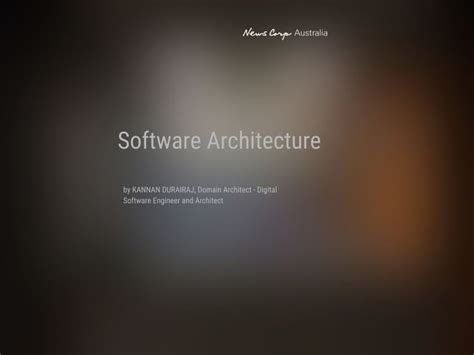 Modern Agile Software Architecture Ppt