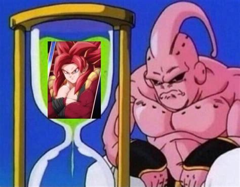 Waiting For Gogeta Majin Buu Looking At Hourglass Know Your Meme