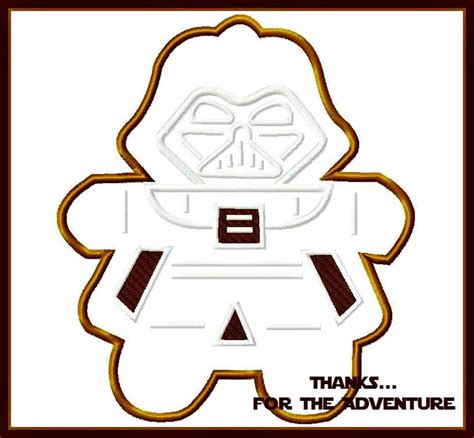 Star Wars Dark Side Darth Vader Gingerbread Cookie Digital Etsy