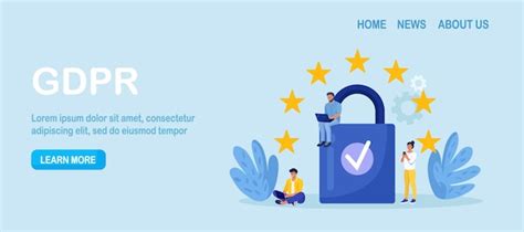 Premium Vector General Privacy Regulation For Protection Of Personal