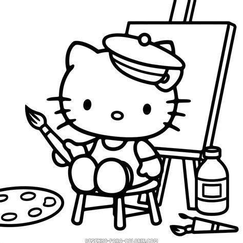 Desenhos Da Hello Kitty Para Colorir Desenho Para Colorir