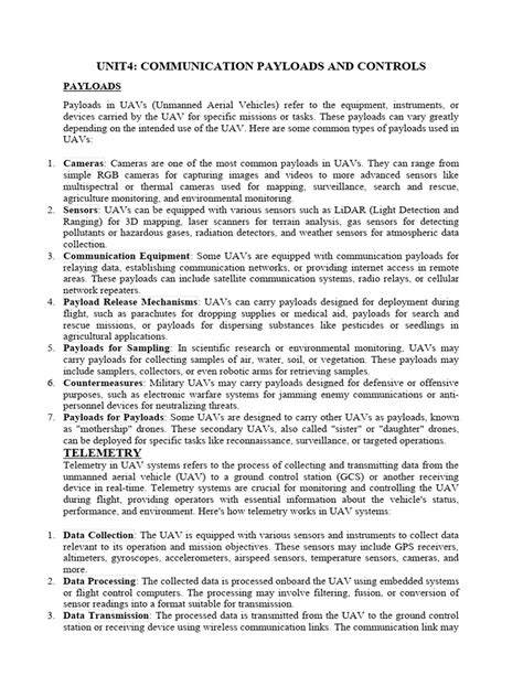 Unit 4 Uav Pdf Unmanned Aerial Vehicle Simulation