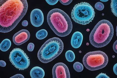 Bacterium Cells Viewed Under A Microscope Generative Ai Premium Ai Generated Image